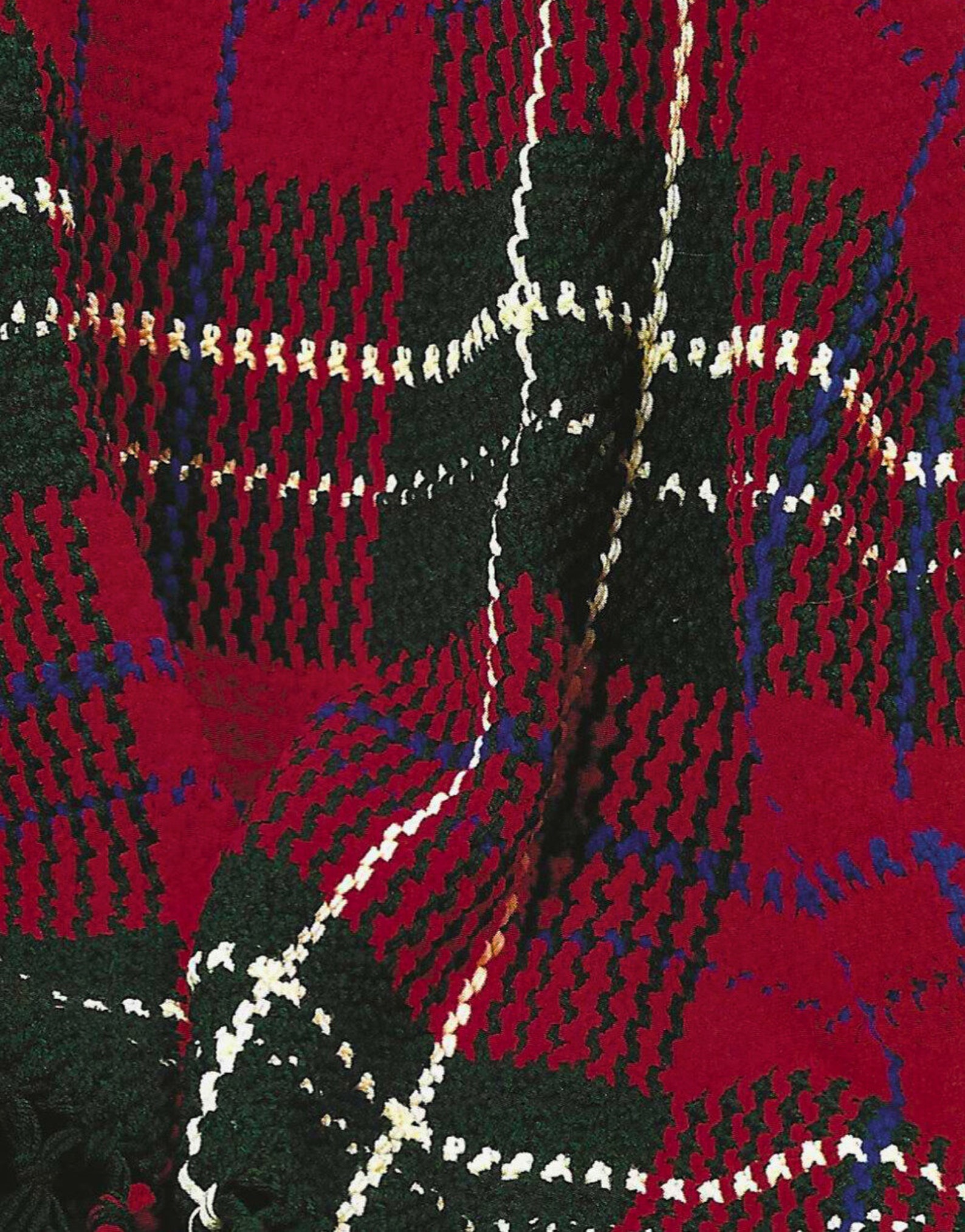 Tartan Plaid Crochet Afghan Pattern: Classic Christmas Throw (PDF ...