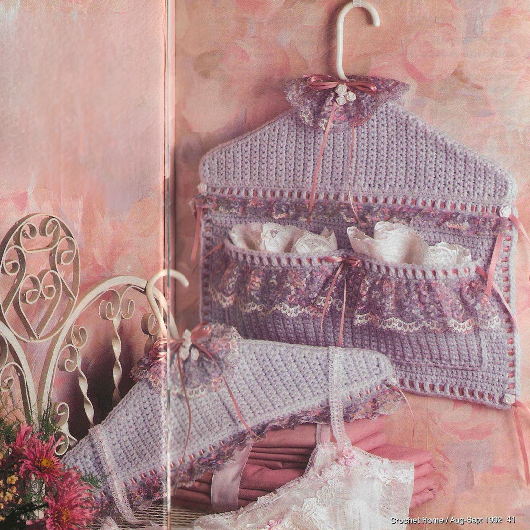 CROCHET PATTERN Hanger Covers Non-slip PDF Digital Download Vintage 90s ...