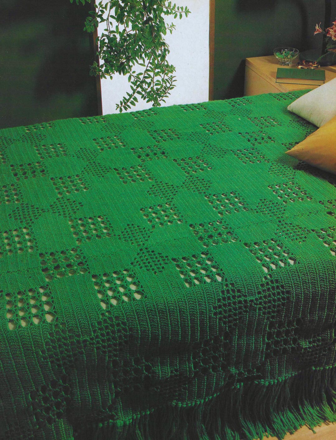 Starry Lightweight Bedspread CROCHET PATTERN Blanket Prairie Star ...