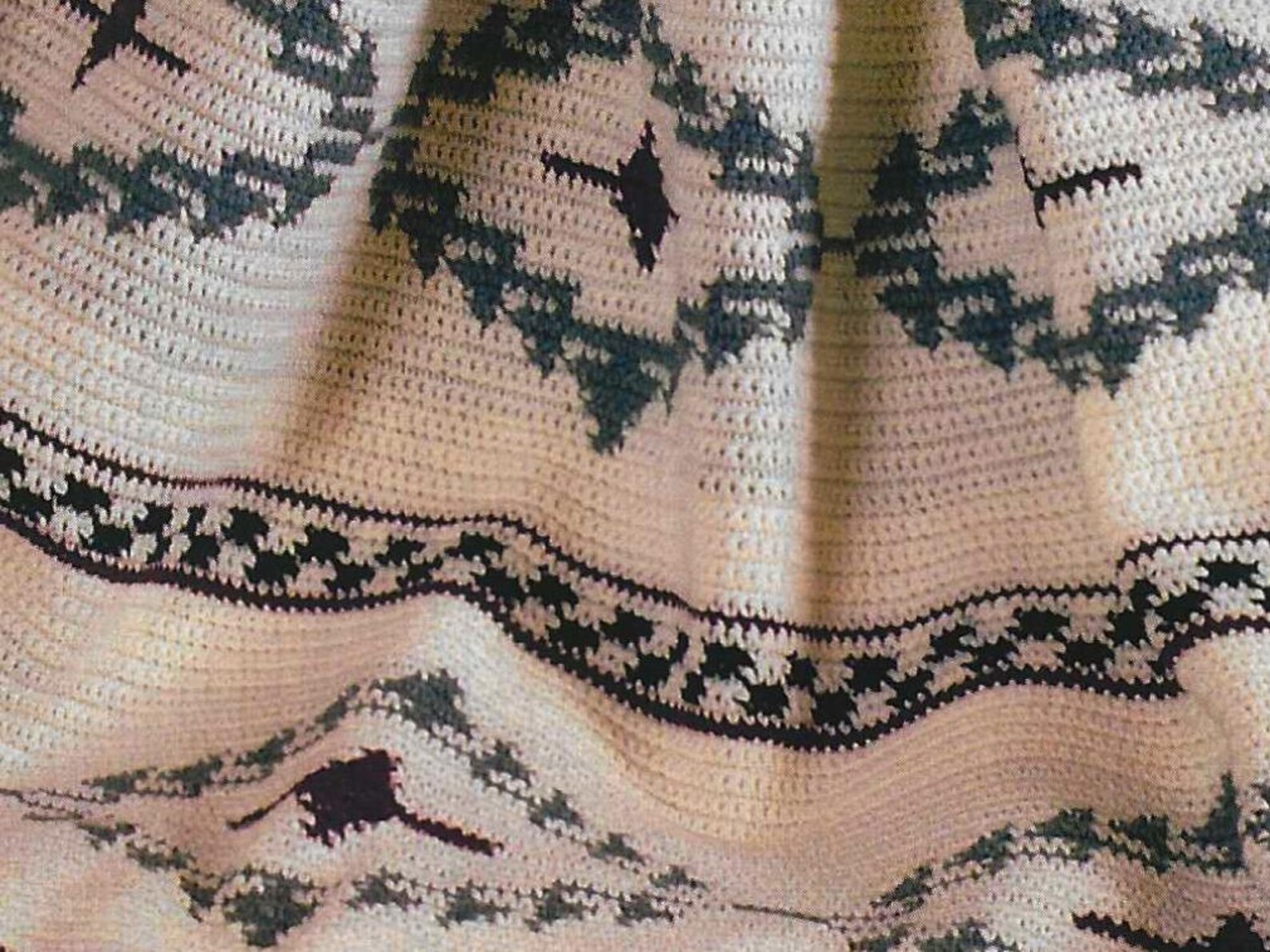 Navajo CROCHET PATTERN Blanket Southwestern Native American Afghan in ...