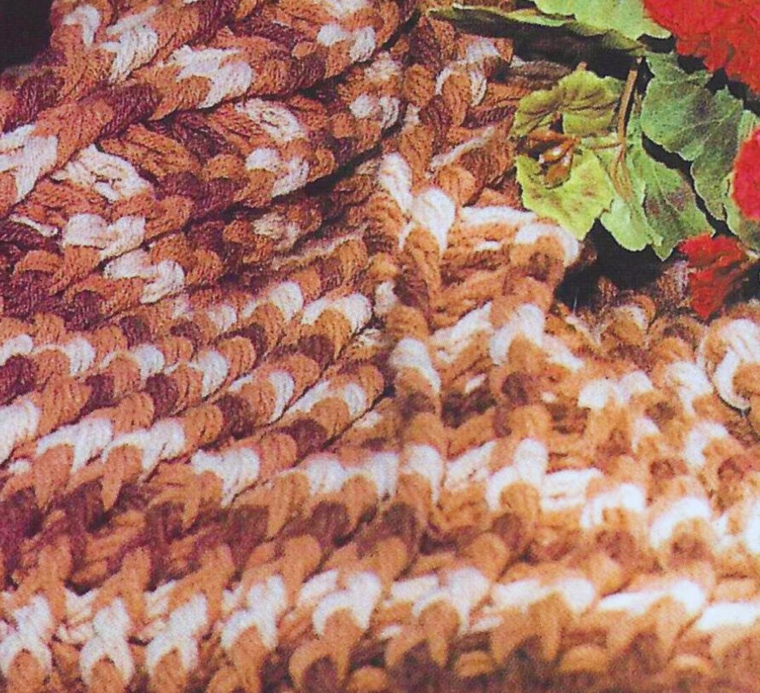 Quick Earth Tone Crochet Afghan PATTERN: Shades of Nature Blanket (PDF ...