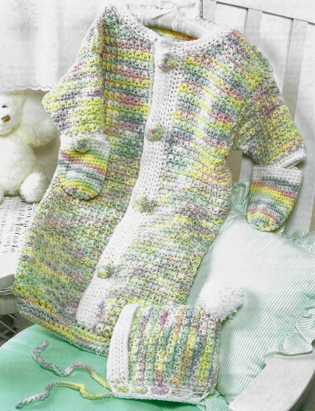 Crochet Baby Bunting PATTERN With Hat: Newborn Layette (PDF Pattern) - Etsy