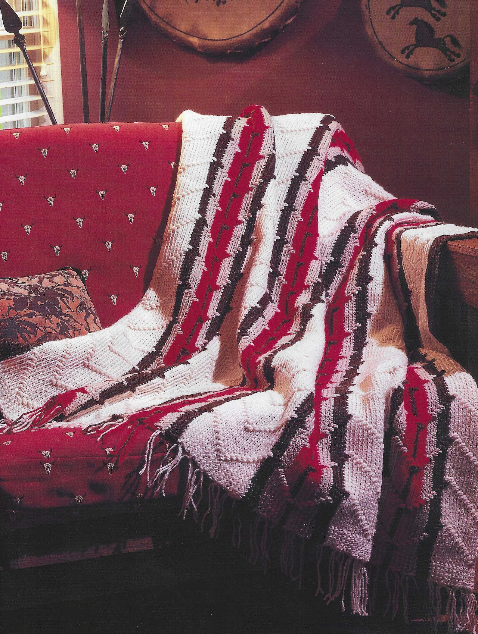 Southwestern Afghan CROCHET PATTERN Bundle: Navajo Style Throws ...