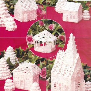Christmas Decorations for the Home CROCHET PATTERN Christmas Village ...