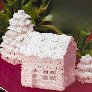 Christmas Decorations for the Home CROCHET PATTERN Christmas Village ...