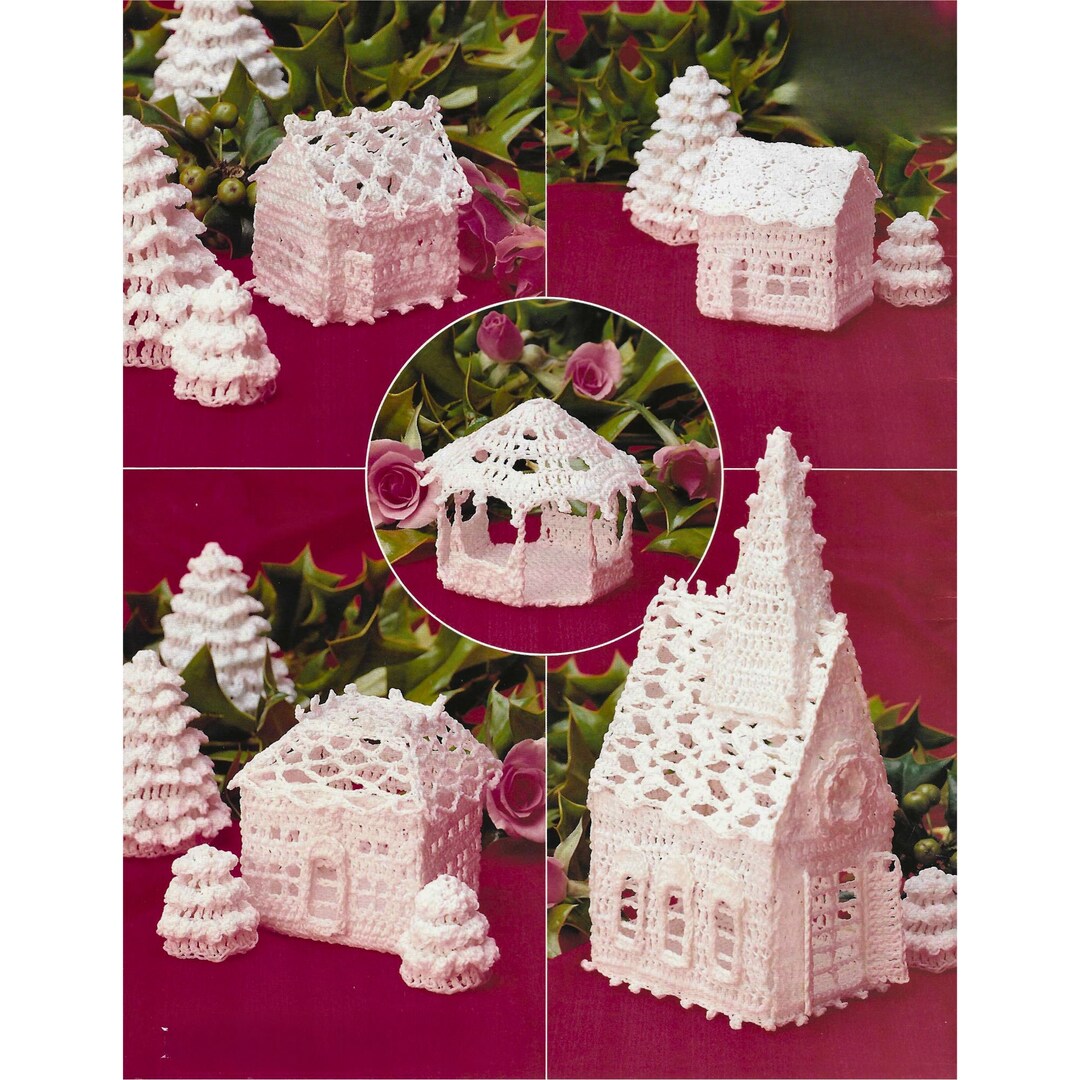 Christmas Decorations for the Home CROCHET PATTERN Christmas Village ...