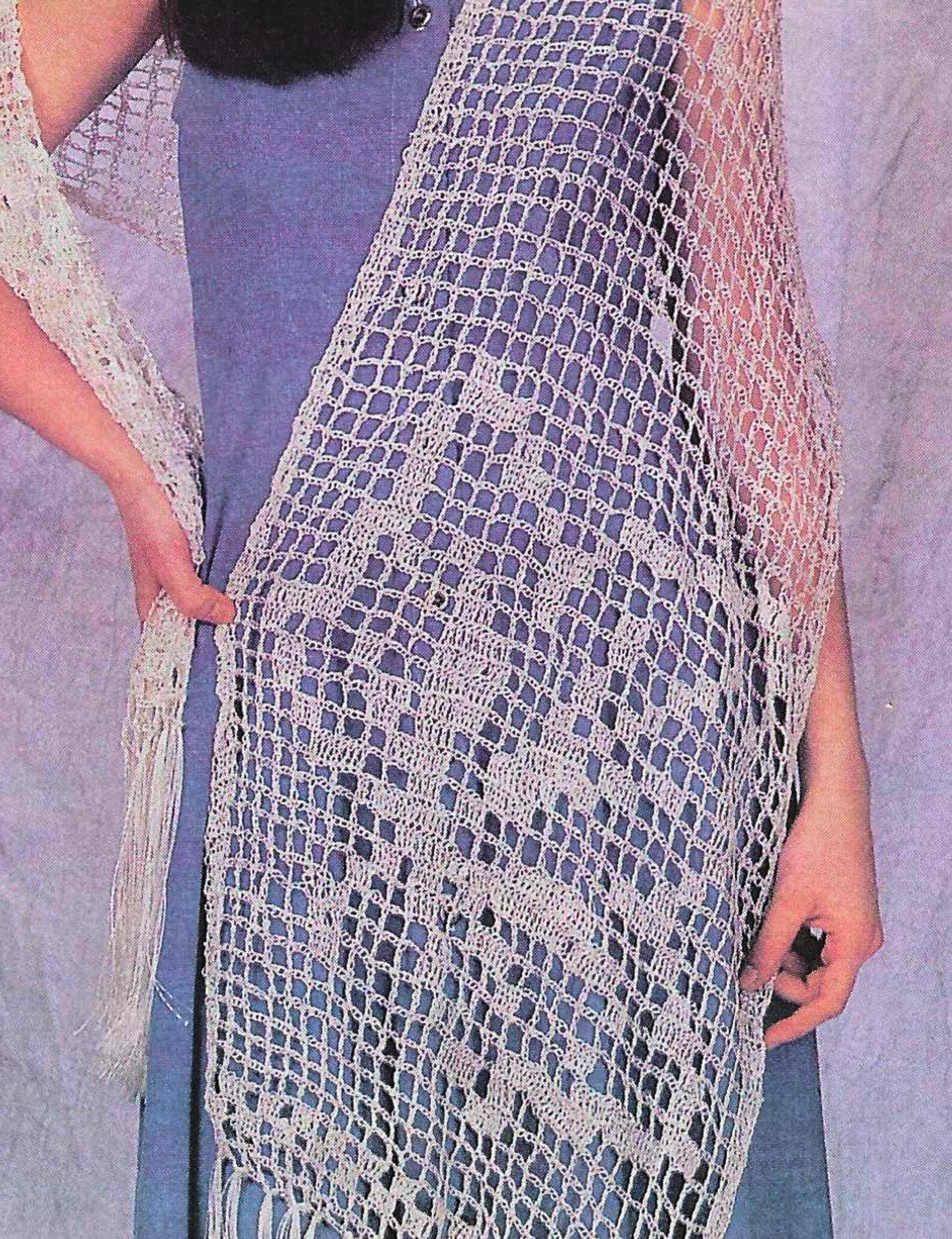 CROCHET PATTERN Vintage Lace Leaf Shawl Gift for Her Maple Leaf Wrap ...