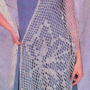 CROCHET PATTERN Vintage Lace Leaf Shawl Gift for Her Maple Leaf Wrap ...