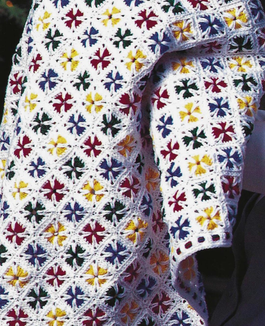Crystal Crosses Crochet Blanket PATTERN: Birthstone Colors (PDF Pattern ...