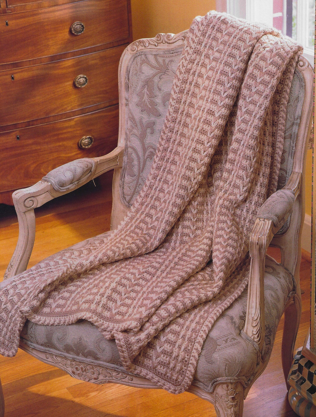 Mosaic Crochet Blanket PATTERN: Manly Afghan Throw (PDF Pattern) - Etsy