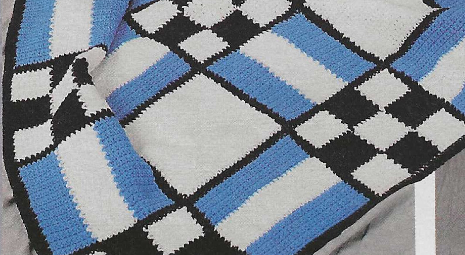 CROCHET PATTERN Checker Flag Blanket Gift for Racing Fan Race Car ...