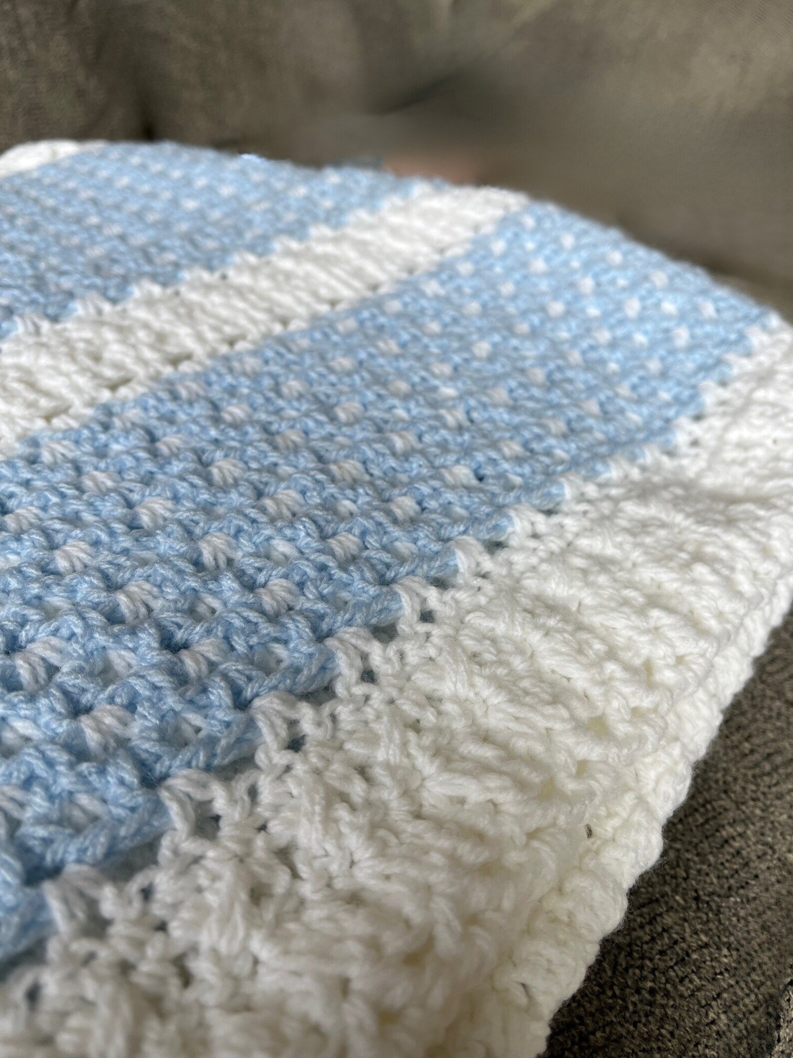 CROCHET PATTERN Reversible Baby Blanket Gift for Baby Vintage Crochet ...