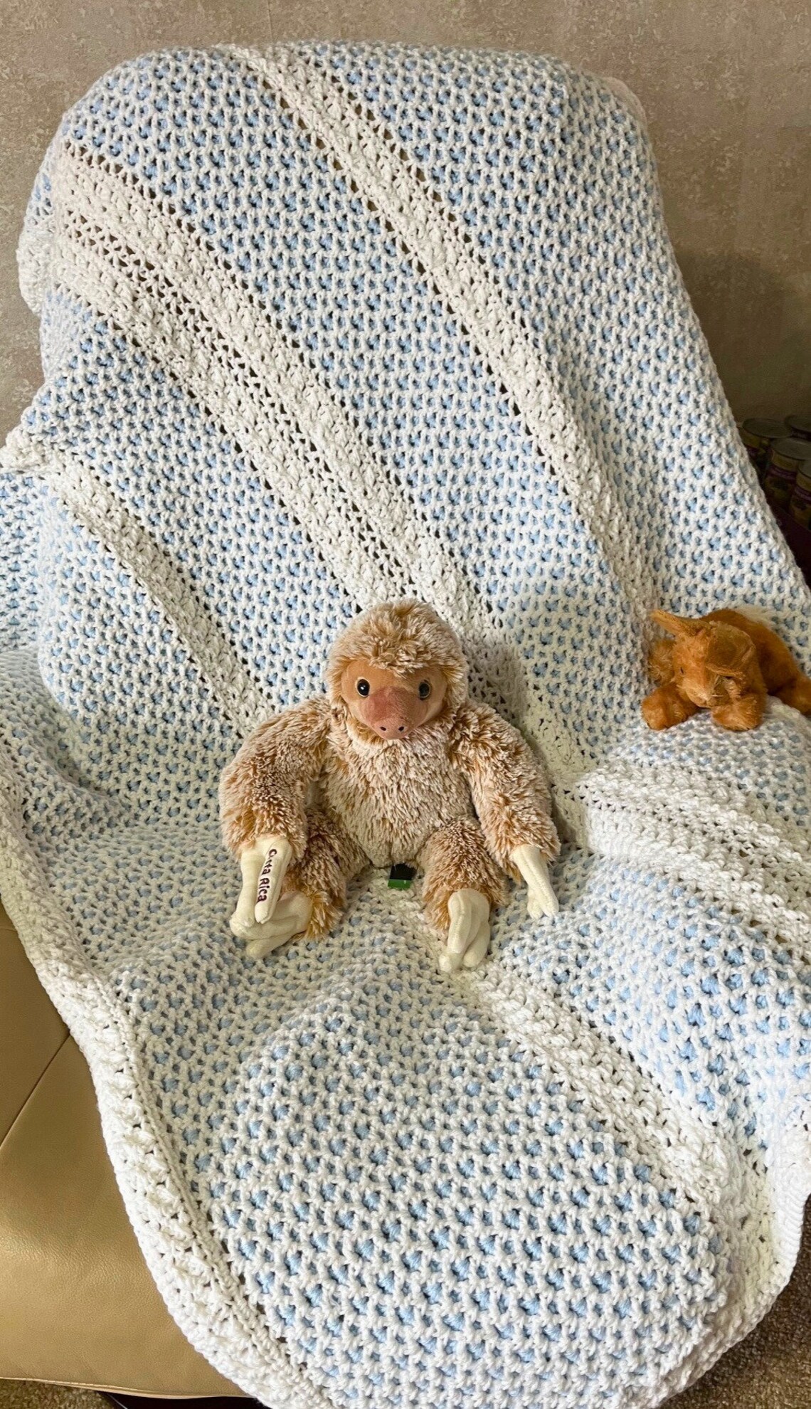 CROCHET PATTERN Reversible Baby Blanket Gift for Baby Vintage Crochet ...