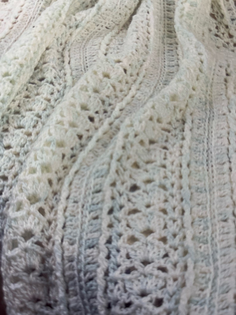 Quick and Easy CROCHET PATTERN Blanket for Baby Shower Gift One Color ...