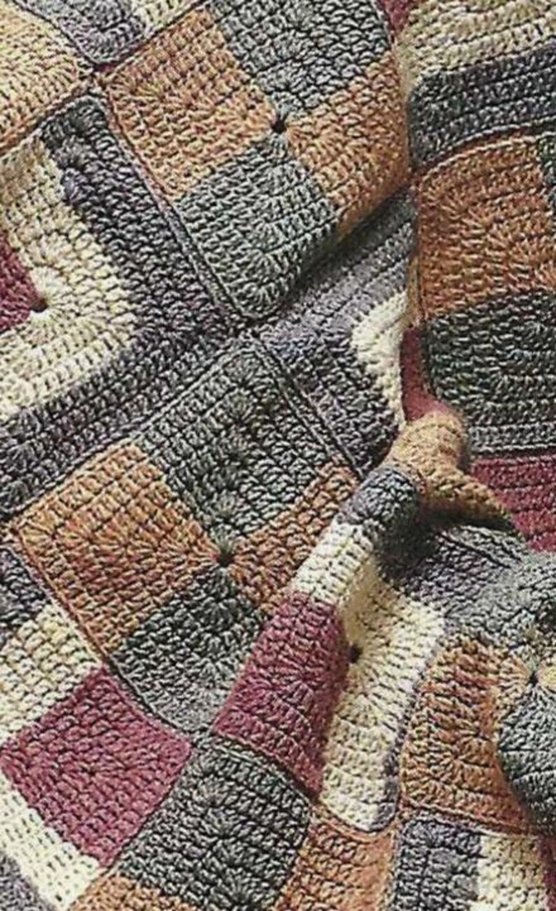 Log Cabin CROCHET Blanket PATTERN – Cozy Patchwork Afghan for Home ...