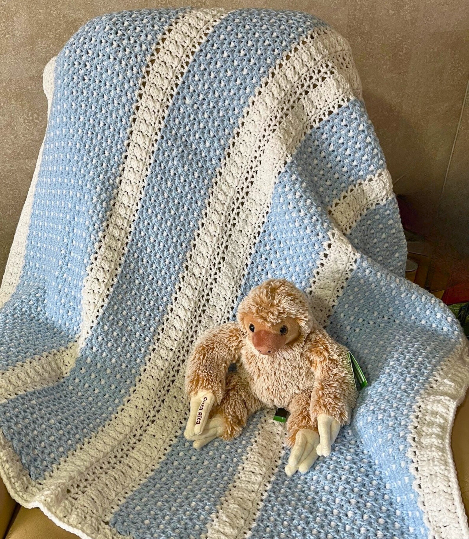 CROCHET PATTERN Reversible Baby Blanket Gift for Baby Vintage Crochet ...