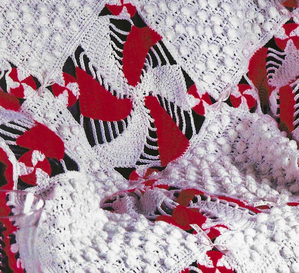 Peppermint Pinwheel CROCHET PATTERN Blanket That is Advanced Skill ...