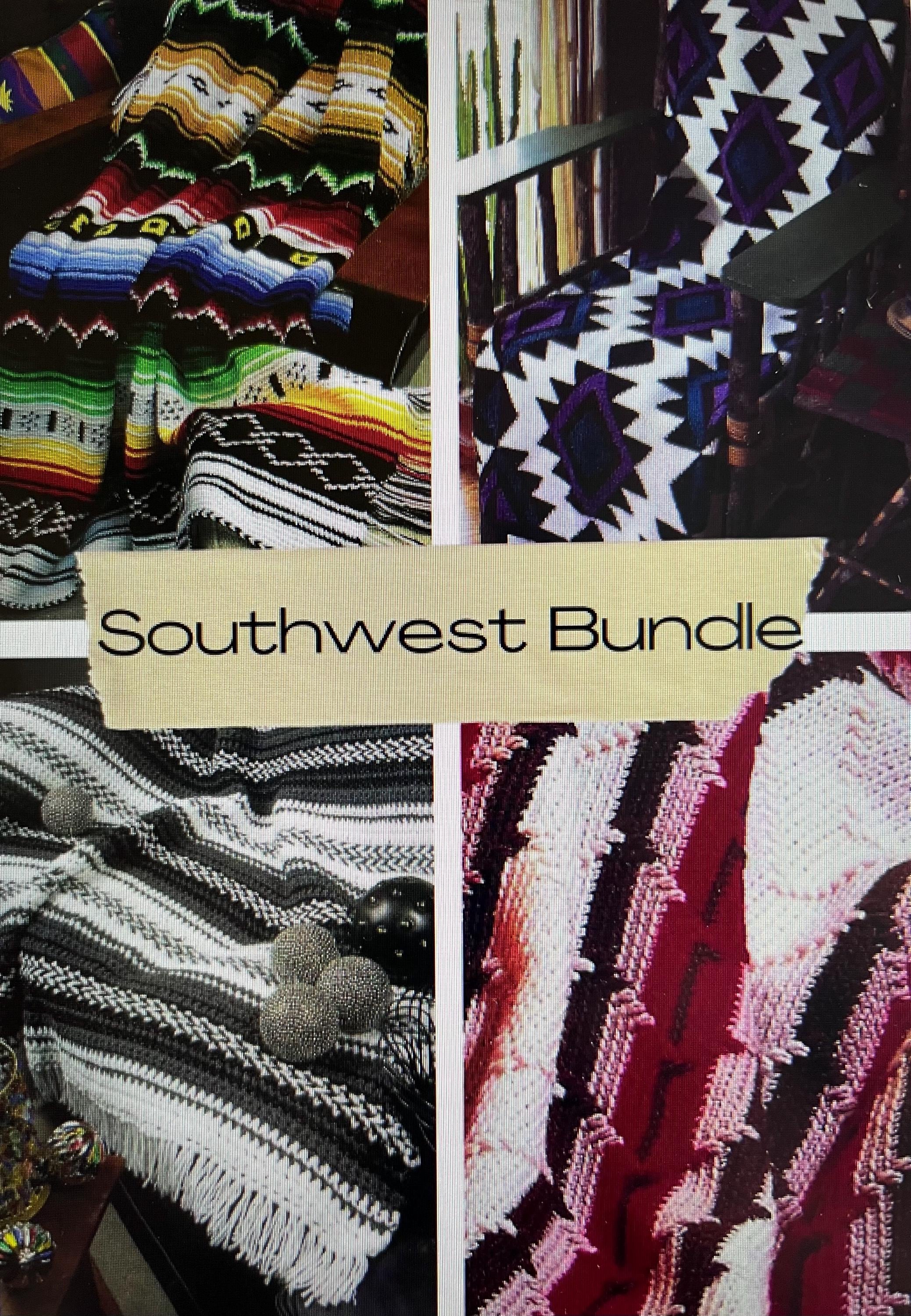 Southwestern Blanket Bundle CROCHET PATTERN Indian Blanket or Native ...