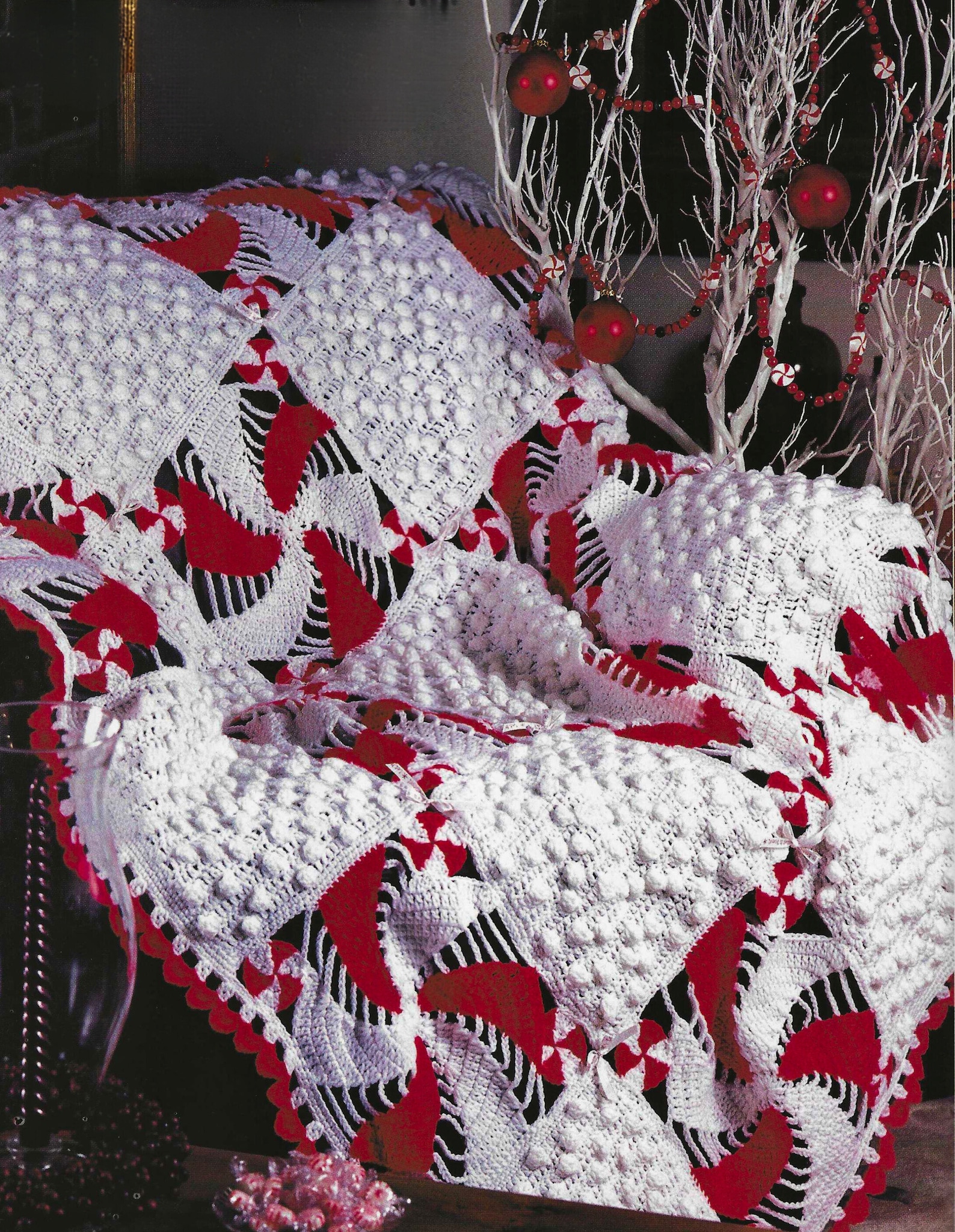 Peppermint Pinwheel CROCHET PATTERN Blanket That is Advanced Skill ...