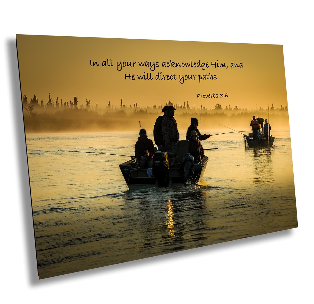 Proverbs 3:6 Scripture Wall Art, Fishing in Alaska, Alaska Art ...