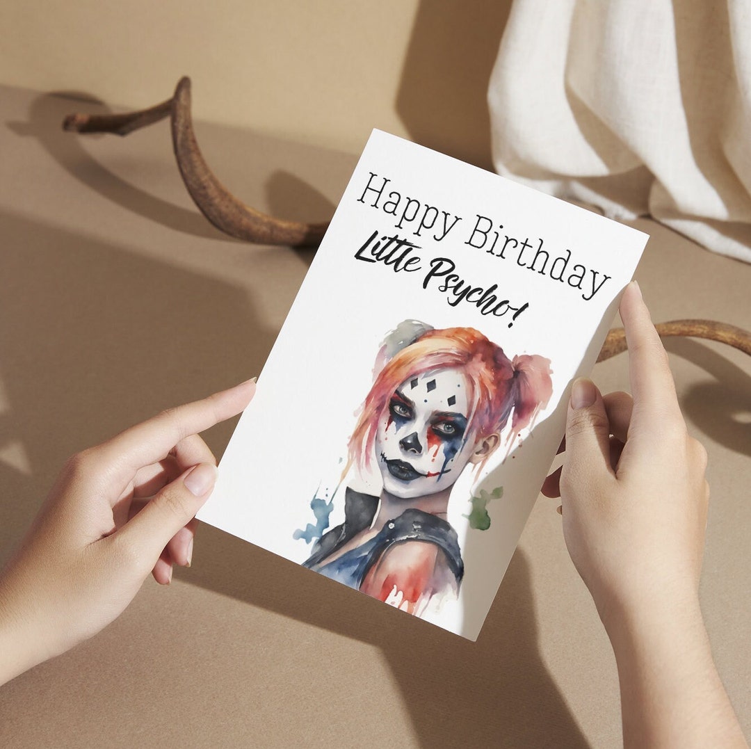 Printable Folded Birthday Card. Digital Download. Card Size 12,5 16 Cm ...