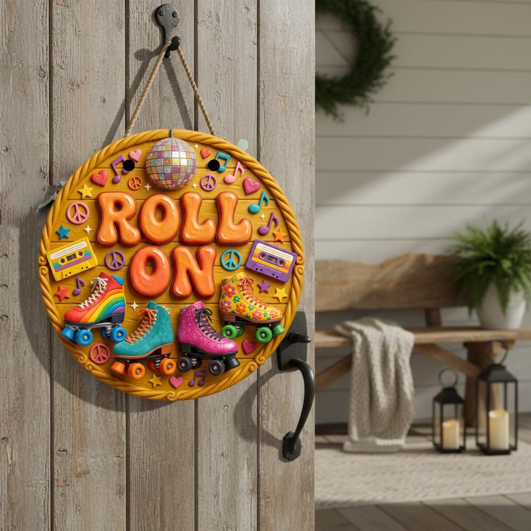 Retro Roller Skate Door Sign | 10