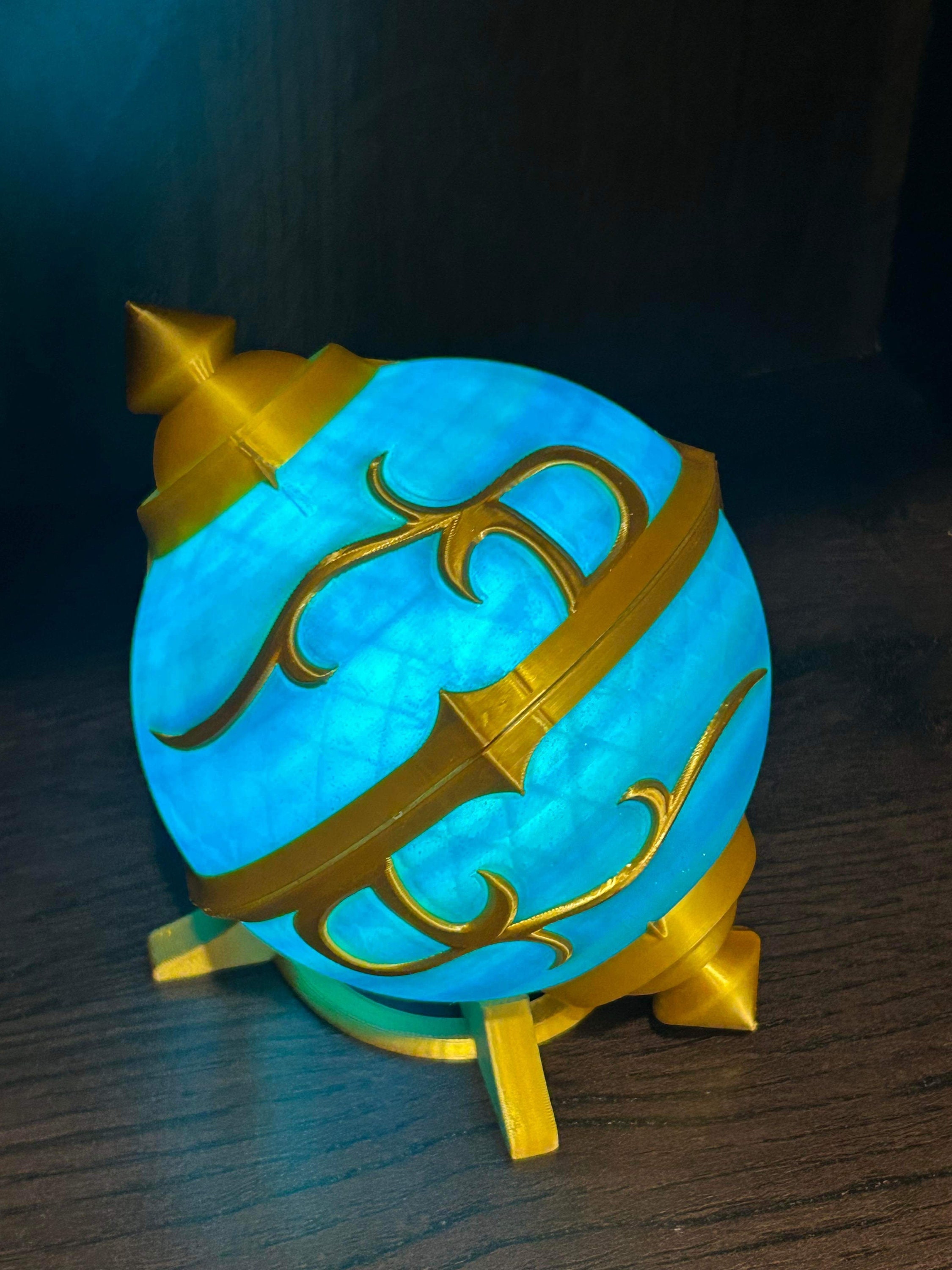 Palworld Palspheres 3D Printed LED Blue & Gold - Etsy