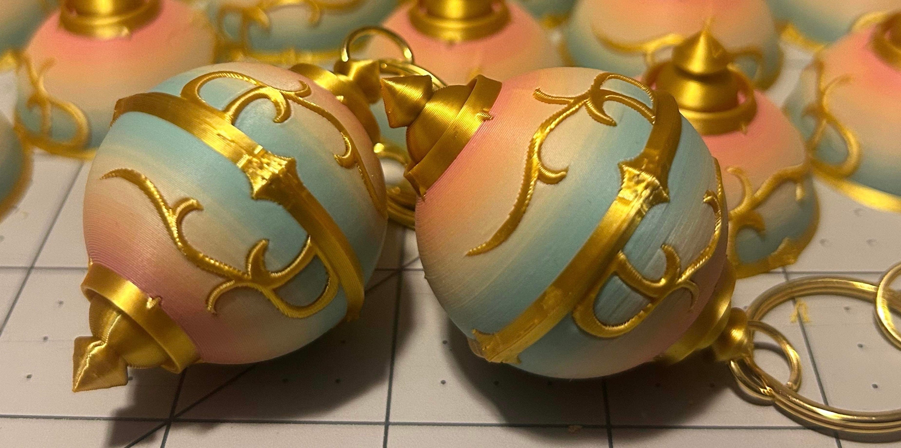 Pastel Rainbow Palsphere- 3D Printed Palsphere Keychain - Etsy