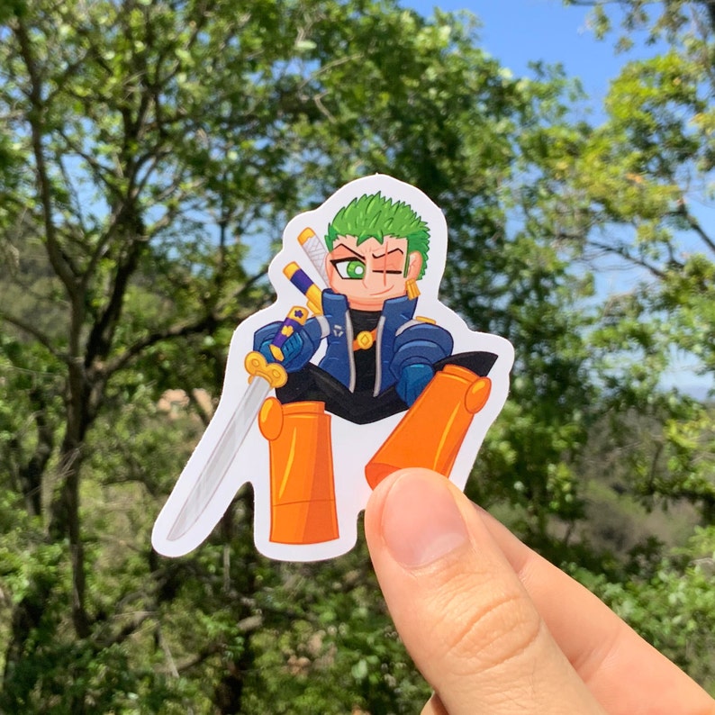 One Piece: Egghead Laminated Vinyl Stickers Ft. Luffy, Zoro, Nami ...