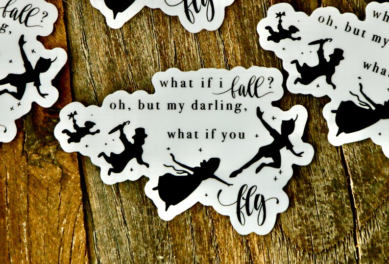 Peter Pan Quote Vinyl Sticker - Etsy