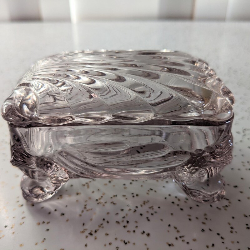 Vintage Glass Box - Etsy