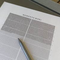 Personalized Life Calendar Poster: Memento Mori Weeks of My Life - Etsy