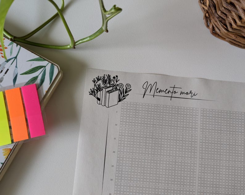 Decorated Memento Mori Calendar - Etsy