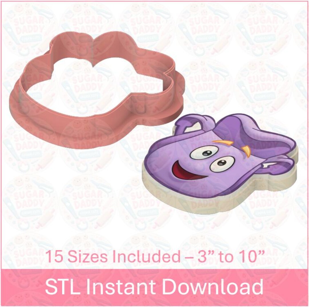 Dora the Explorer Backpack Cookie Cutter STL File Instant Download - Etsy