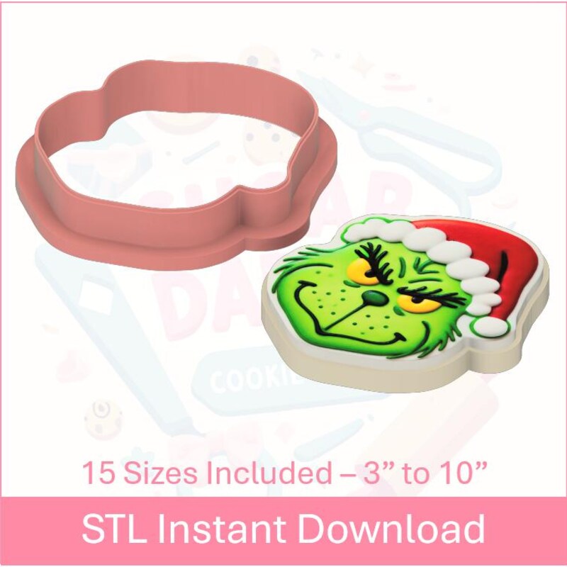 Grinch Cookie Cutter - Etsy