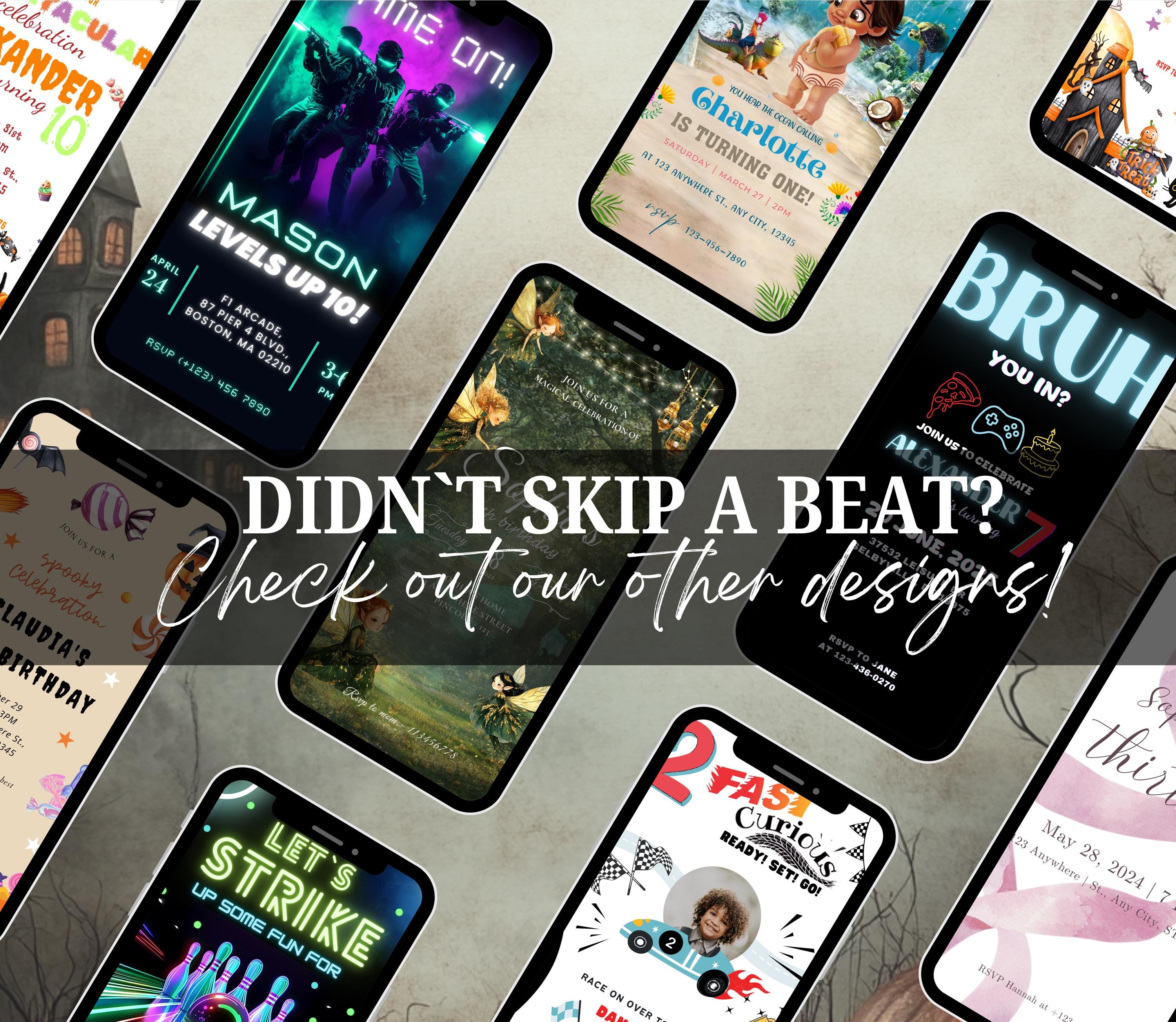 Editable Neon Sleepover Birthday Invitation, Sleepover Pajama Party ...