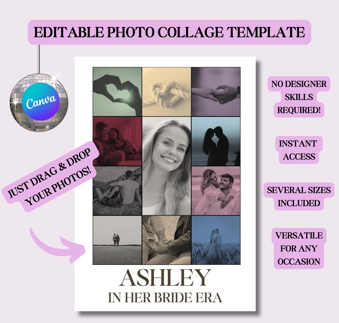 Editable Bride Eras Poster, Taylor Eras Tour Themed Bride Party, DIY ...