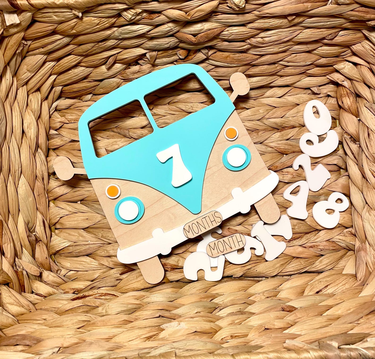 VW Bus Milestone, Beach Bus Milestone, Groovy Milestone Ocean Milestone ...