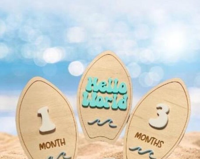 Surf Board Photo Prop, Surf Theme Photo Prop, Beach Theme Photo Prop, First Birthday Beach Photo ...
