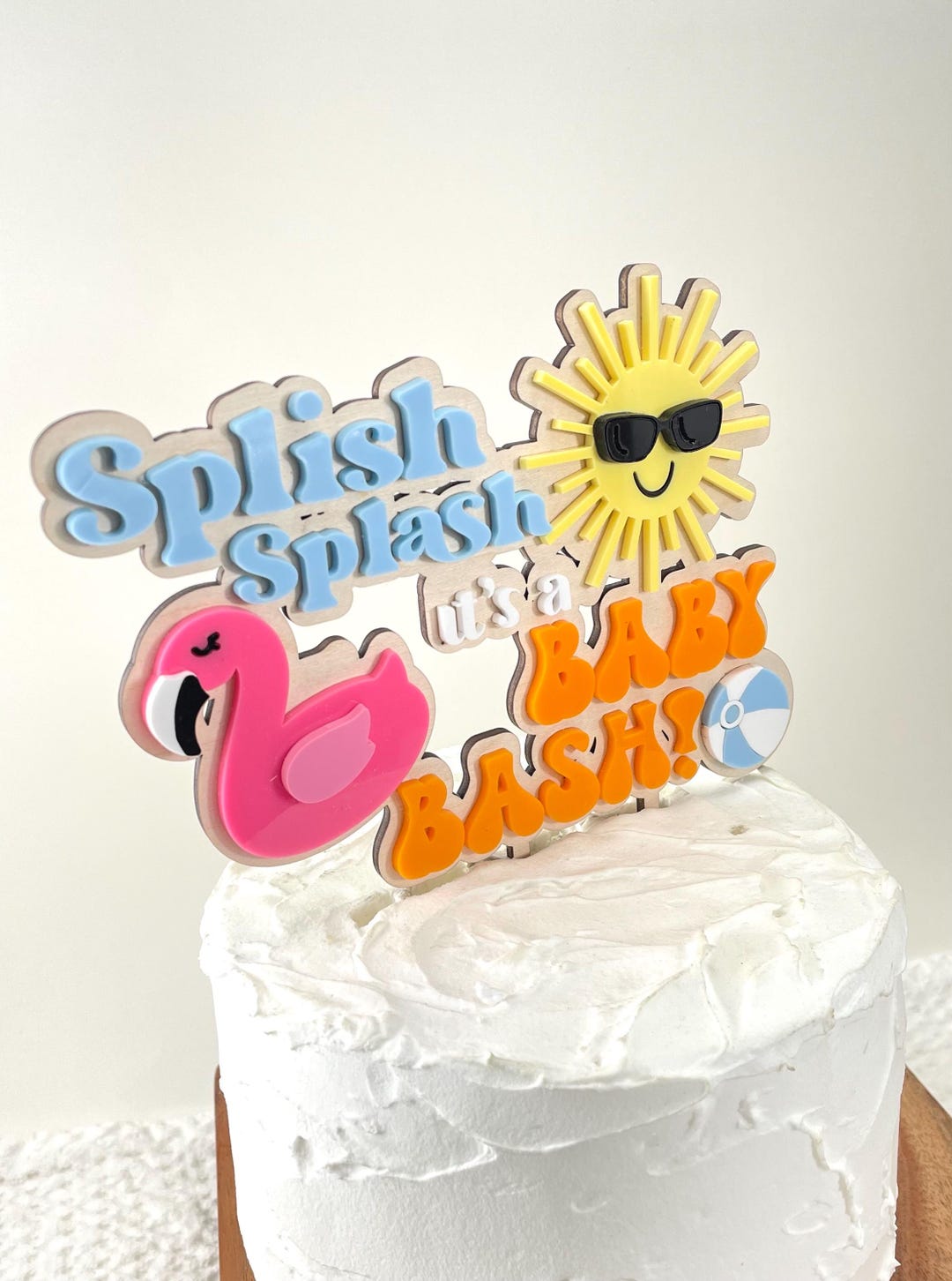 Splish Splash Baby Bash Cake Topper, Baby Bash Baby Shower Cake Topper ...