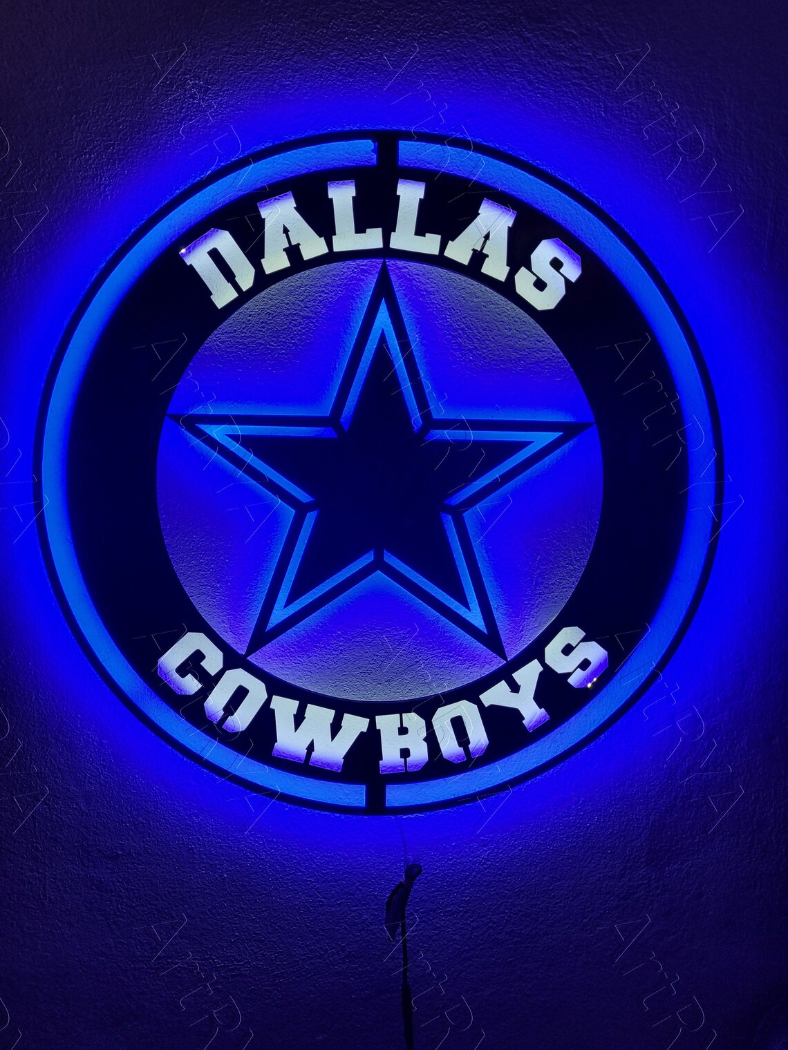 Custom Sports Sign, Football Team Sign, Sports Fan Sign, LED Lighting ...