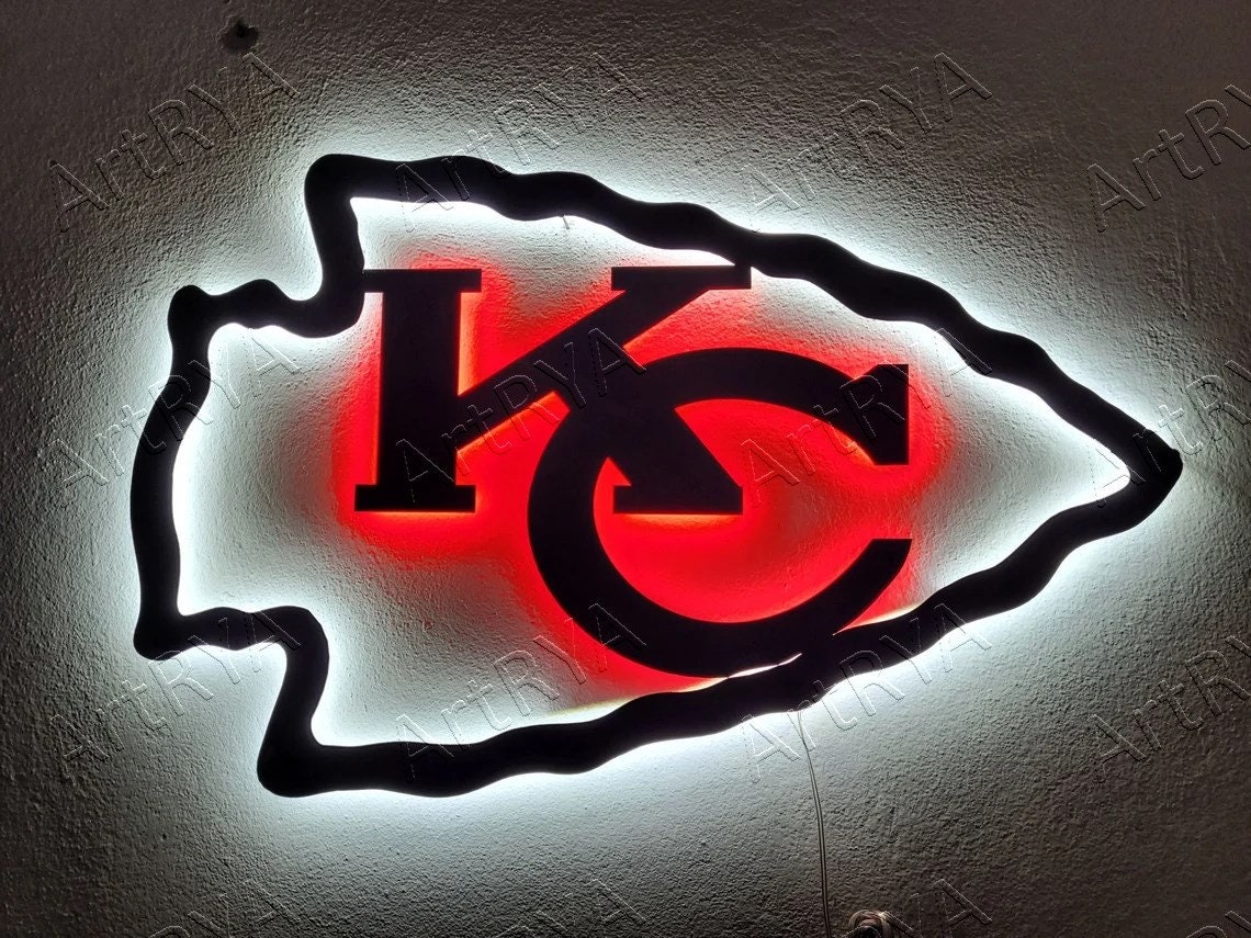 Custom Sports Sign, Football Team Sign, Sports Fan Sign, LED Lighting ...