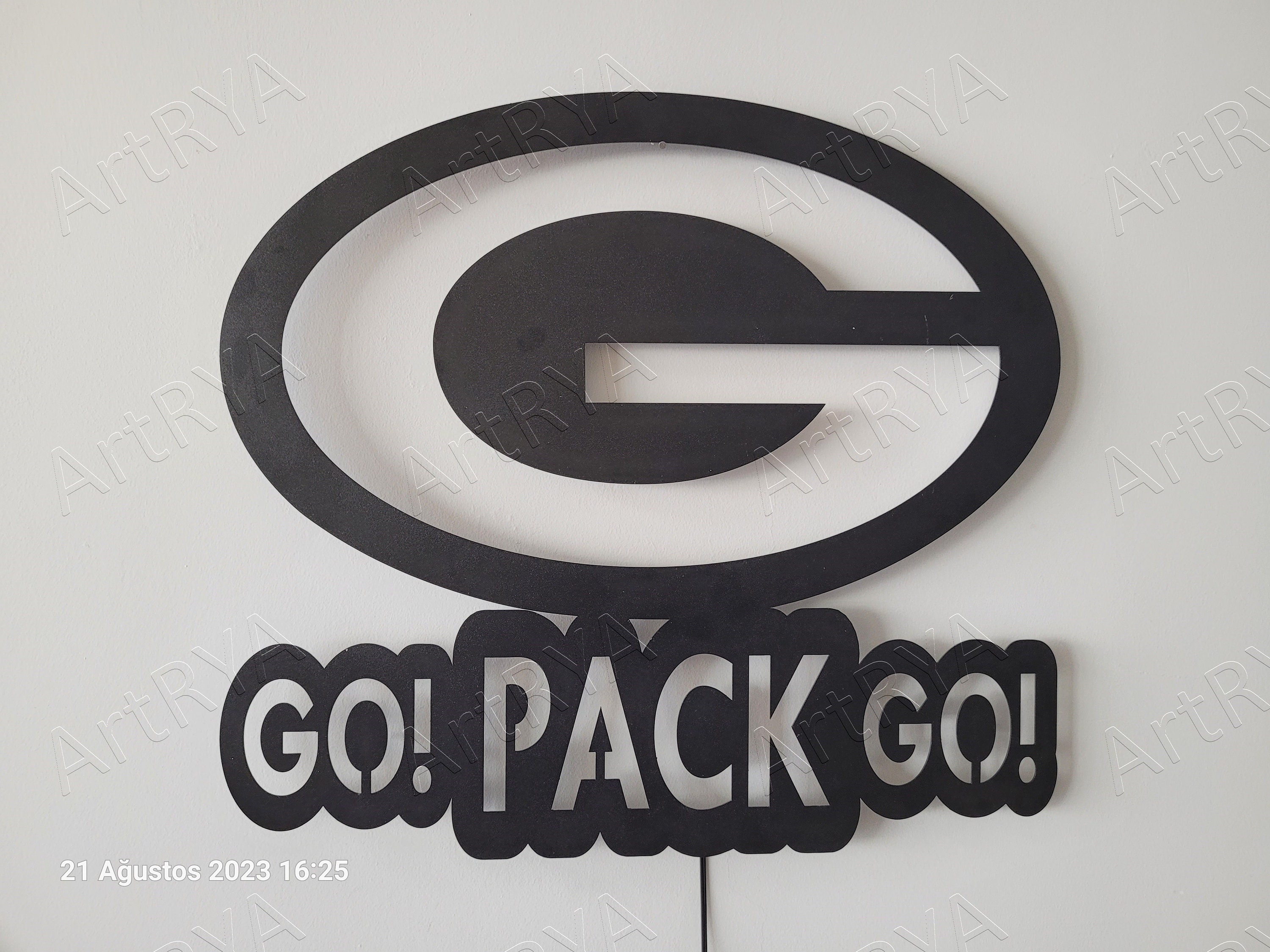 Custom Sports Sign, Football Team Sign, Sports Fan Sign, LED Lighting ...