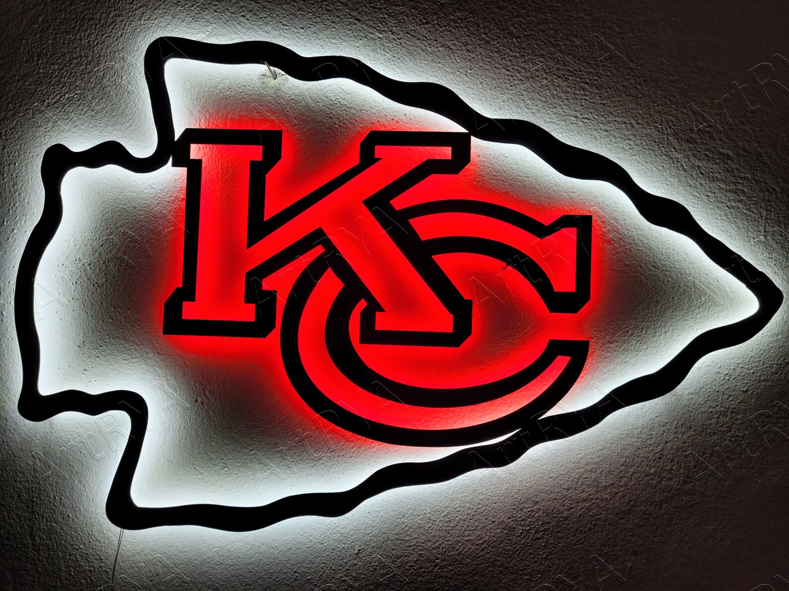 Custom Sports Sign, Football Team Sign, Sports Fan Sign, LED Lighting ...
