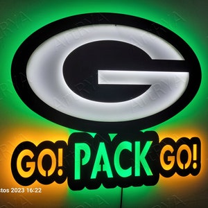 Custom Sports Sign, Football Team Sign, Sports Fan Sign, LED Lighting ...