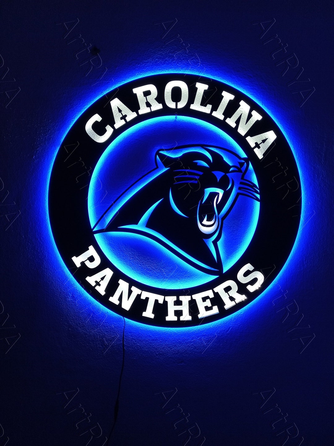 Custom Sports Sign, Football Team Sign, Sports Fan Sign, LED Lighting ...