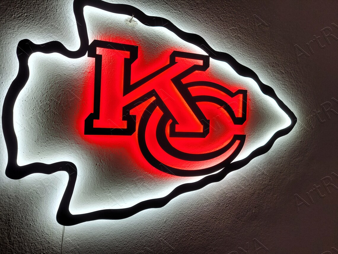 Custom Sports Sign, Football Team Sign, Sports Fan Sign, LED Lighting ...