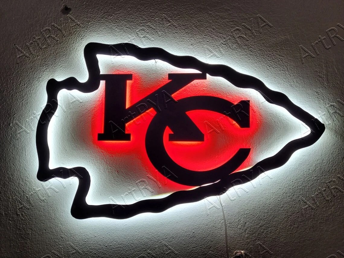 Custom Sports Sign, Football Team Sign, Sports Fan Sign, LED Lighting ...