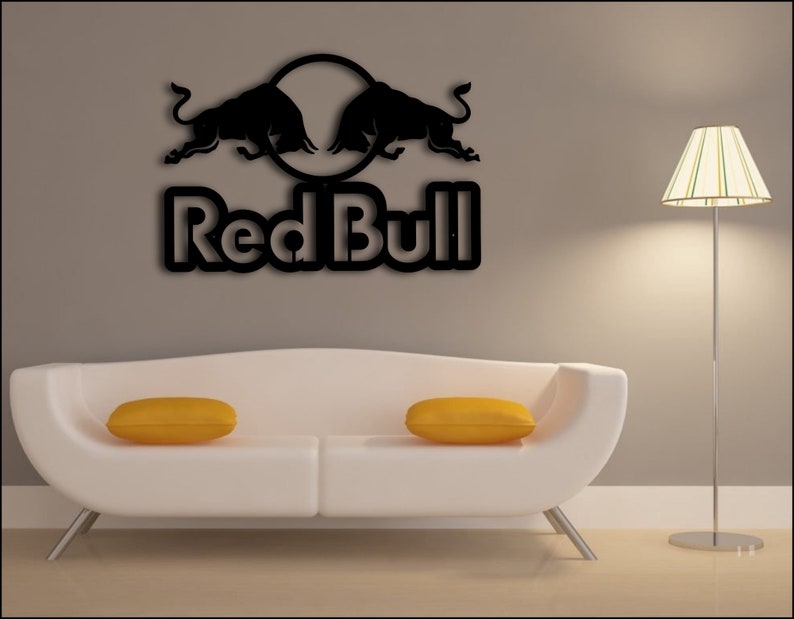 Red Bull, Redbull, Wall Art, Metal Sign, Modern Wall Decor, Ride With ...