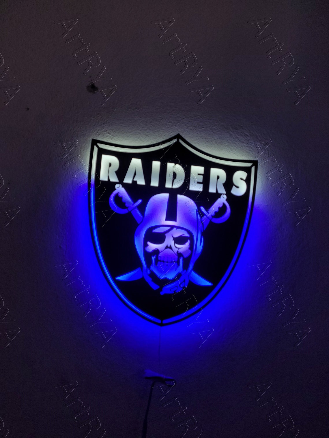 Custom Sports Sign, Football Team Sign, Sports Fan Sign, LED Lighting ...